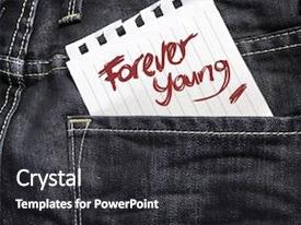 Forever Young Written PPT template 40 | CrystalGraphics