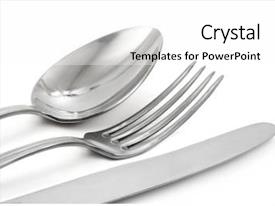 Spoon Fork Knife And Isolated PPT template 15 | CrystalGraphics