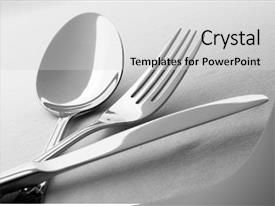 Fork Knife And Spoon PPT template 23 | CrystalGraphics