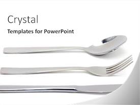 Fork Spoon And Knife PPT template 88 | CrystalGraphics