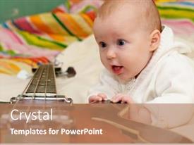 Four Month Baby Girl PPT template 63 | CrystalGraphics
