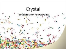 Sprinkles Isolated On White Background PPT template 71 | CrystalGraphics
