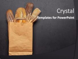 Fresh Baked Bread On Stone PPT template 15 | CrystalGraphics