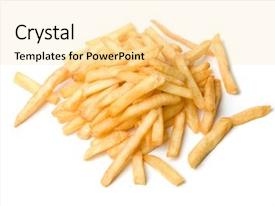Fresh Cut French Fries Potatoes PPT template 67 | CrystalGraphics