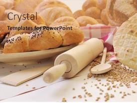 Fresh Healthy Natural Bread Food PPT template 76 | CrystalGraphics
