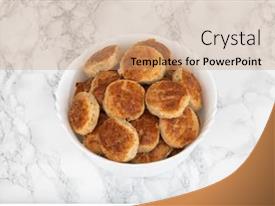 Fresh Homemade Scone With Cheese PPT template 3 | CrystalGraphics