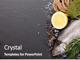 Fresh Raw Rainbow Trout Fish PPT template 60 | CrystalGraphics