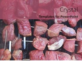 Fresh Raw Turkey Fillet Steak PPT template 40 | CrystalGraphics