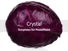 Fresh Red Cabbage Vegetable PPT template 98 | CrystalGraphics