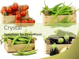 Freshly Harvested Cooking Vegetables PPT template 63 | CrystalGraphics
