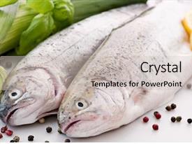 Freshwater Fish Meat Rainbow Trout PPT template 13 | CrystalGraphics