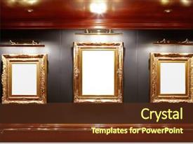 Museum Gallery With Blank Frames PPT template 15 | CrystalGraphics