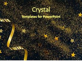Gold Emails Holiday Background PPT template 76 | CrystalGraphics