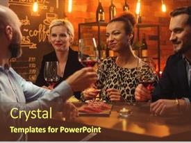 Group Of Friends Having Fun PPT template 84 | CrystalGraphics