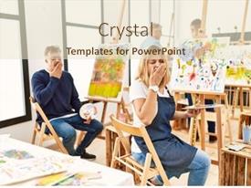 Group Of Middle Age Artist PPT template 23 | CrystalGraphics