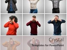 Group Of Mixed People Women PPT template 94 | CrystalGraphics