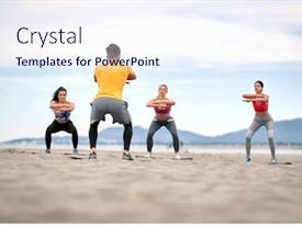 Group Of People Having Pilates PPT template 29 | CrystalGraphics