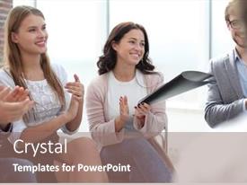 Group Of Young Business People PPT template 97 | CrystalGraphics