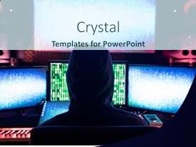 Malware Hacker Coding Virus Ransomware Using PPT template 69 ...