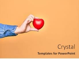 Hand Of Caucasian Young Woman PPT template 55 | CrystalGraphics