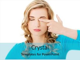 Hand Rub Portrait Of A Woman Rubbing PPT template 88 | CrystalGraphics
