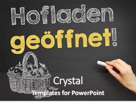 Hand Writes In German Hofladen PPT template 55 | CrystalGraphics