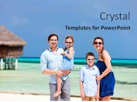 Happy Beautiful Family PPT template 96 | CrystalGraphics