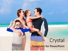 Happy Beautiful Family PPT template 3 | CrystalGraphics