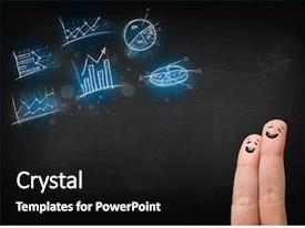 Happy Finger Smileys Faces PPT template 70 | CrystalGraphics