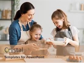 Happy Loving Family Are Preparing PPT template 45 | CrystalGraphics