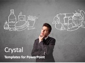 Healthy And Unhealthy Food PPT template 8 | CrystalGraphics
