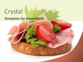 Healthy Sandwich With Vegetable PPT template 26 | CrystalGraphics