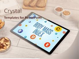 Healthy Tablet Pc Compostion Concept PPT template 69 | CrystalGraphics