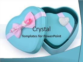 Heart Box With Ribbon Valentine' PPT template 98 | CrystalGraphics