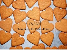 Heart Shaped Ginger Cookies PPT template 0 | CrystalGraphics