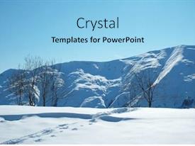 High Mountains Under Snow PPT template 53 | CrystalGraphics