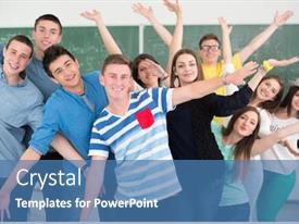 High School Student In Classroom PPT template 14 | CrystalGraphics