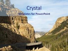 Highway Winding Through Steep Wyoming PPT template 44 | CrystalGraphics