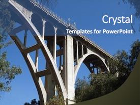 Historic Colorado Boulevard Bridge PPT template 95 | CrystalGraphics