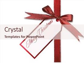 Holiday Gift Tag And Bow PPT template 45 | CrystalGraphics