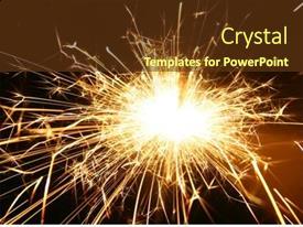 Holiday Sparkler PPT template 90 | CrystalGraphics