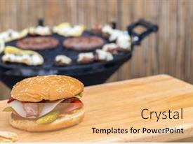 Homemade Burger And Garden Grill PPT template 83 | CrystalGraphics