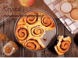 Homemade Cinnamon Roll Cake PPT template 27 | CrystalGraphics