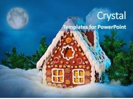 Homemade Gingerbread House PPT template 45 | CrystalGraphics