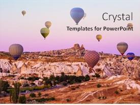 Hot Air Balloons Competition PPT template 61 | CrystalGraphics