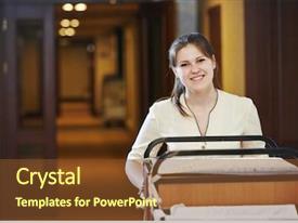 Hotel Room Service Female Housekeeping PPT template 43 | CrystalGraphics
