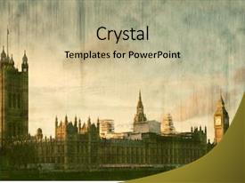 House Of Parliament Sunset Panorama PPT template 85 | CrystalGraphics