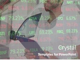 Image Of Financial Data Processing PPT template 85 | CrystalGraphics