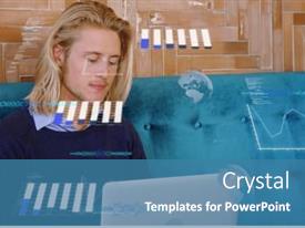 Image Of Graphs Globes PPT template 35 | CrystalGraphics