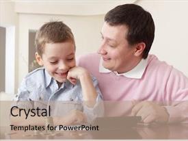 Insurance Savings Father Training The Son PPT template 60 | CrystalGraphics